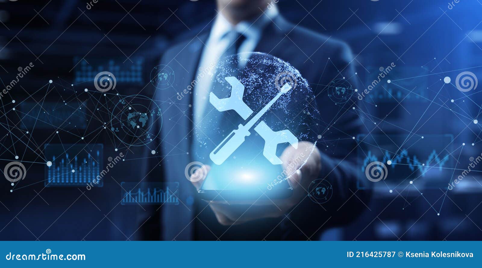 Technical Support Customer Service Business Technology Concept Stock ...