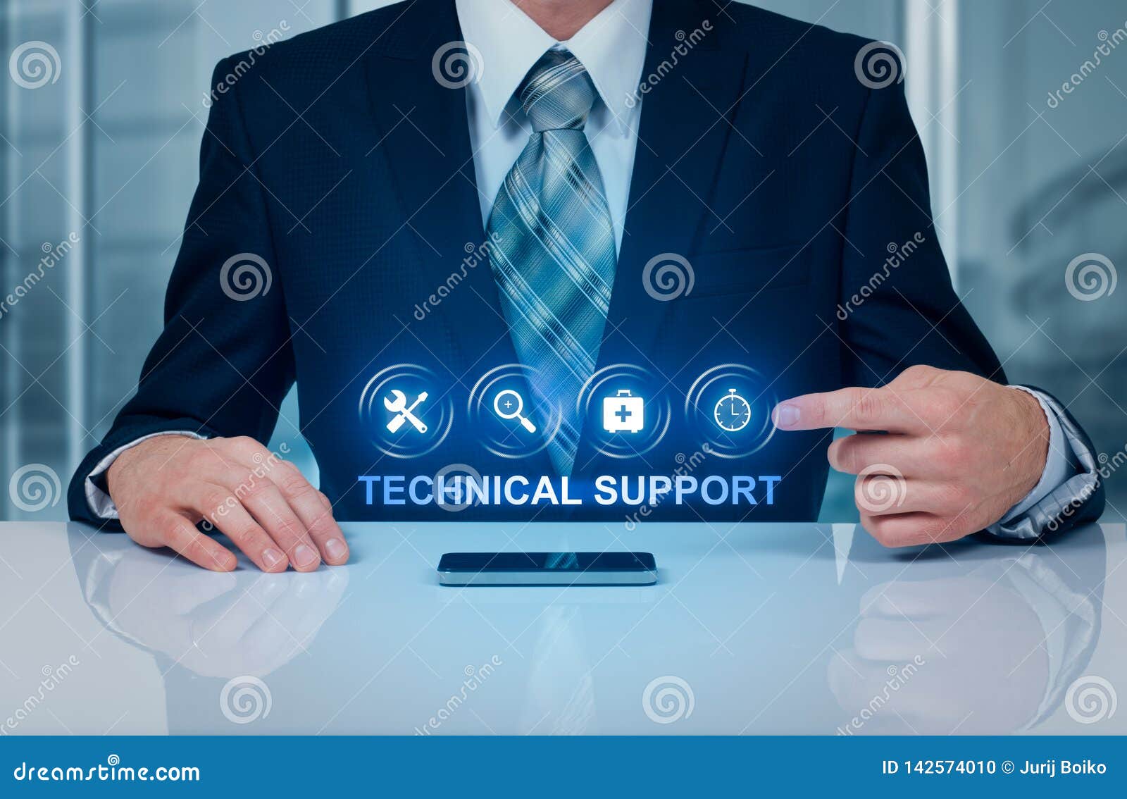 Technical Support Customer Service Business Technology Internet Concept ...