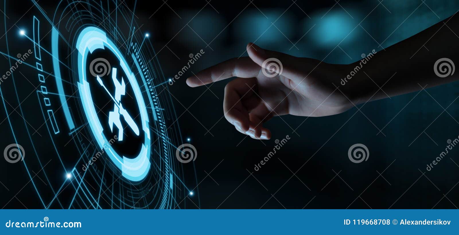 Technical Support Customer Service Business Technology Internet Concept ...