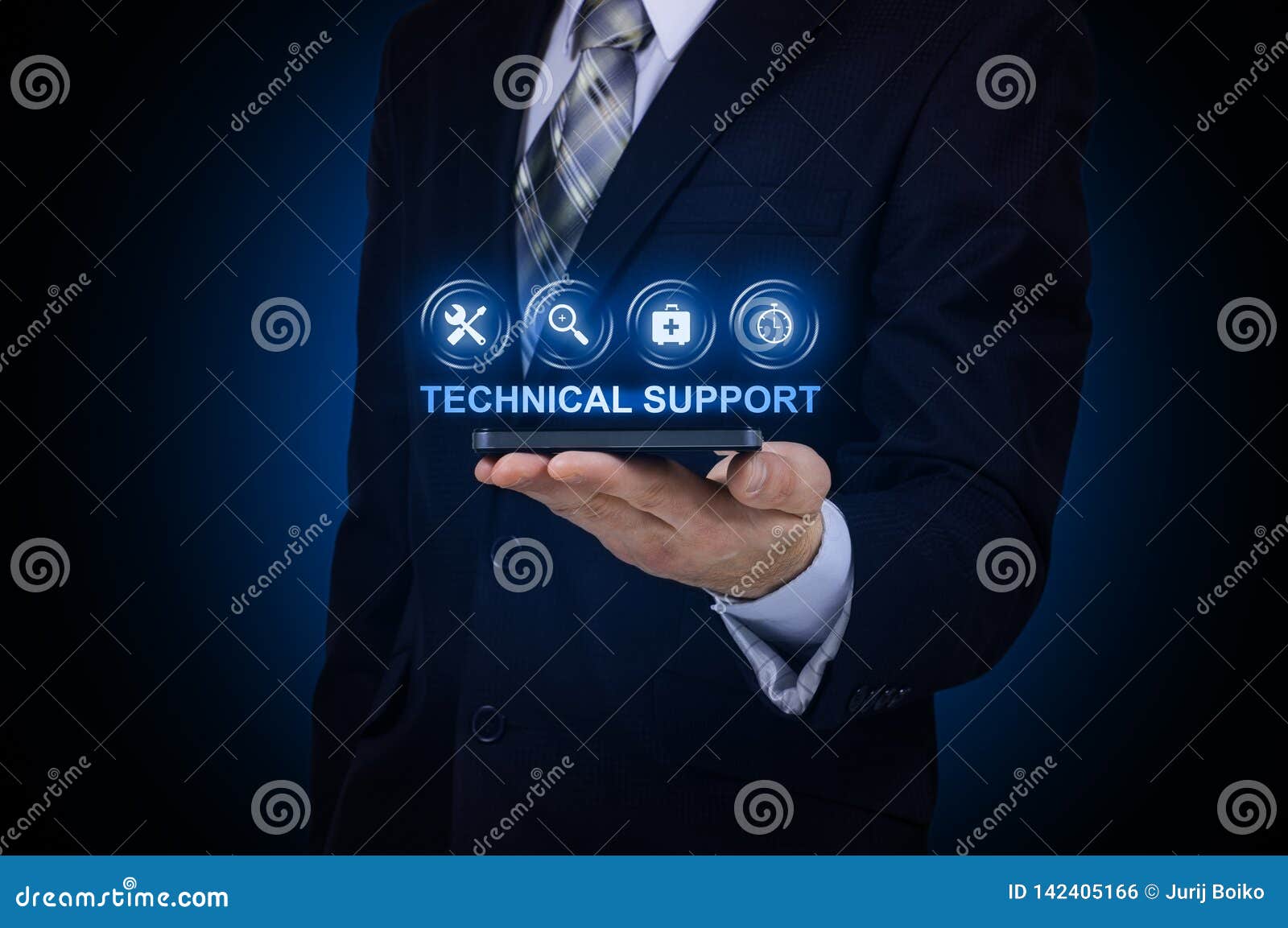 Technical Support Customer Service Business Technology Internet Concept ...
