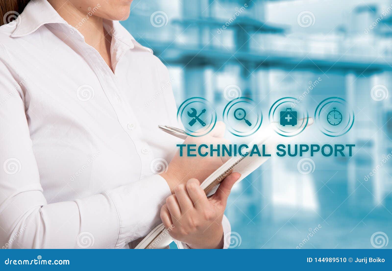 Technical Support Customer Service Business Technology Internet Concept ...