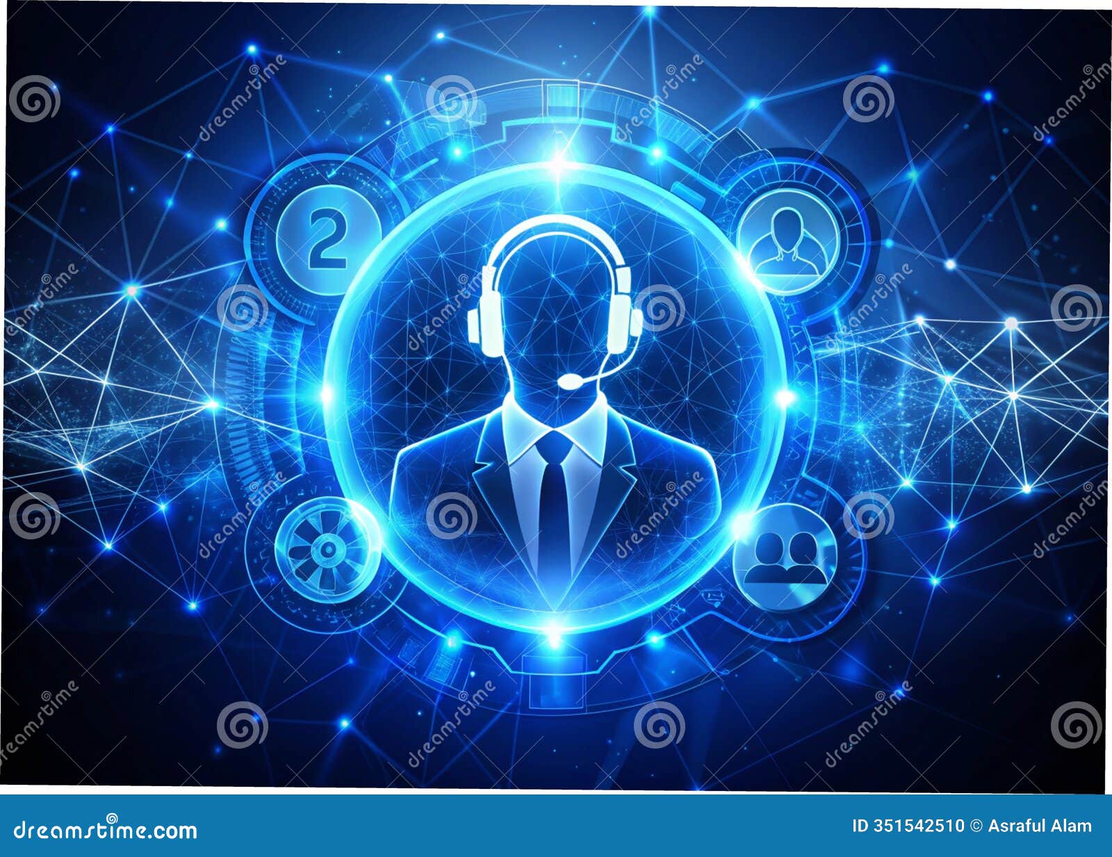 Technical Support & Customer Service Concept: 24 7 Assistance, Business ...