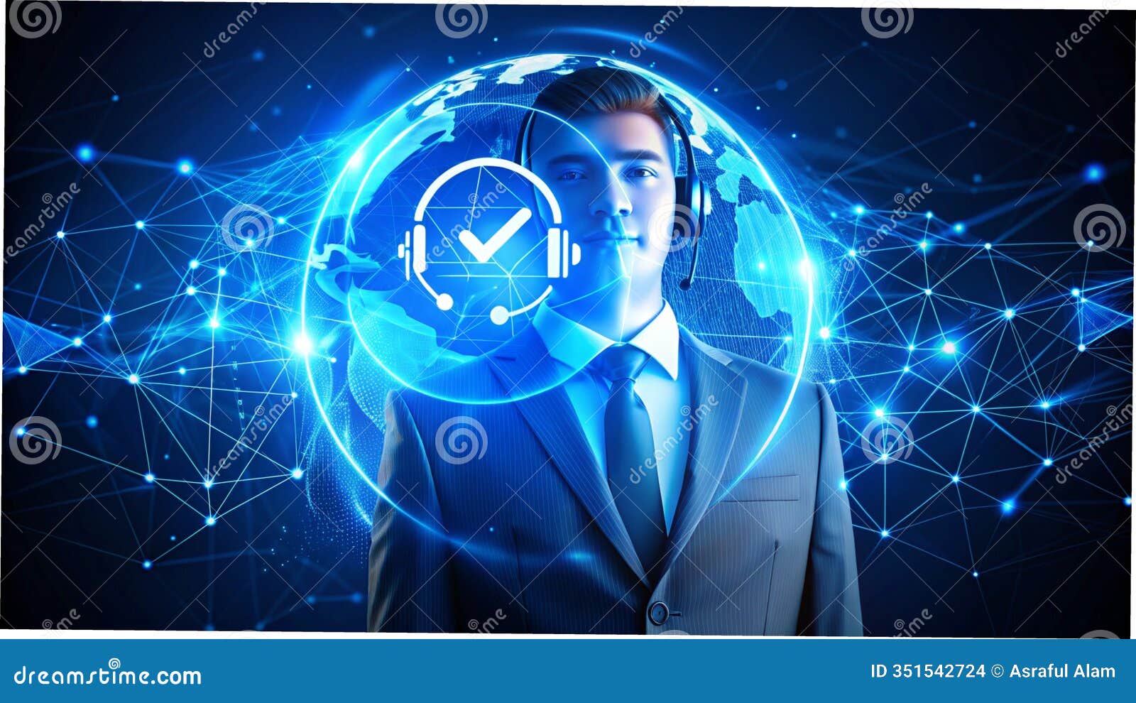 Technical Support & Customer Service Concept: 24 7 Assistance, Business ...