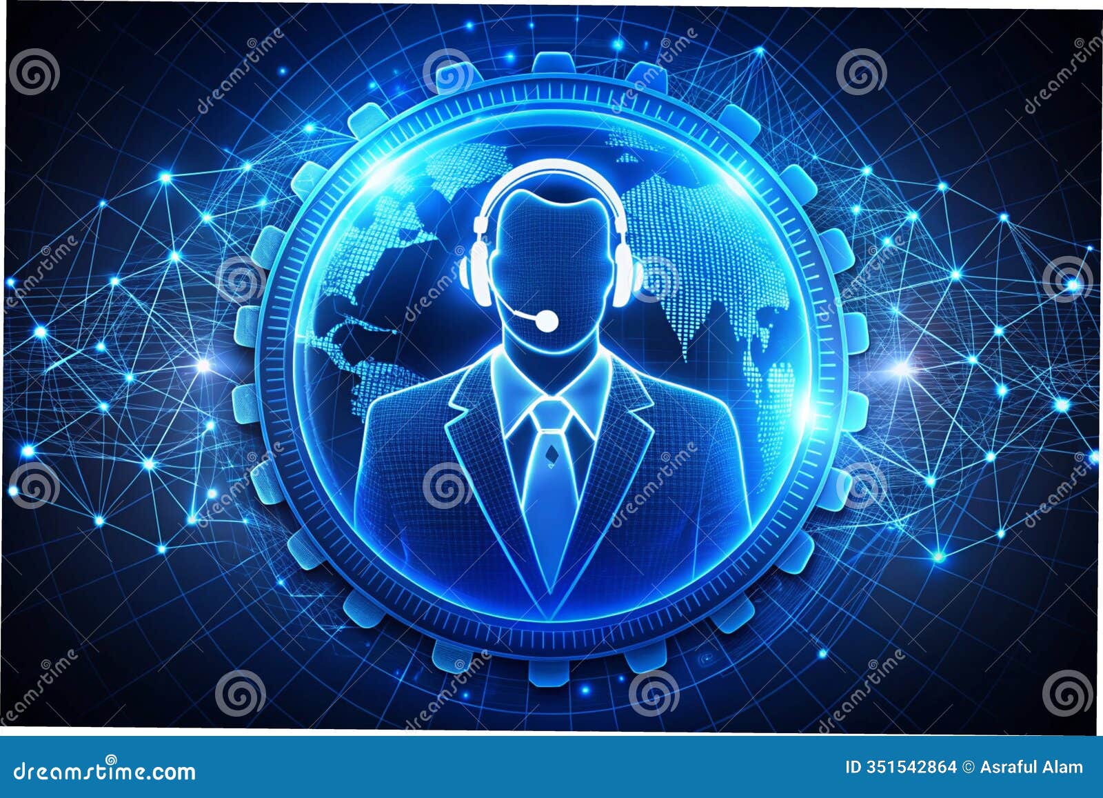 Technical Support & Customer Service Concept: 24 7 Assistance, Business ...