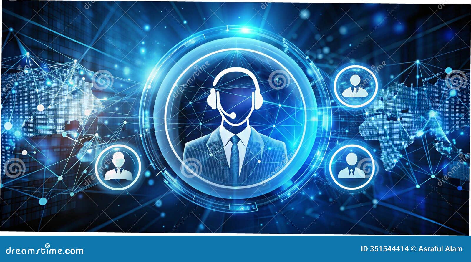 Technical Support & Customer Service Concept: 24 7 Assistance, Business ...