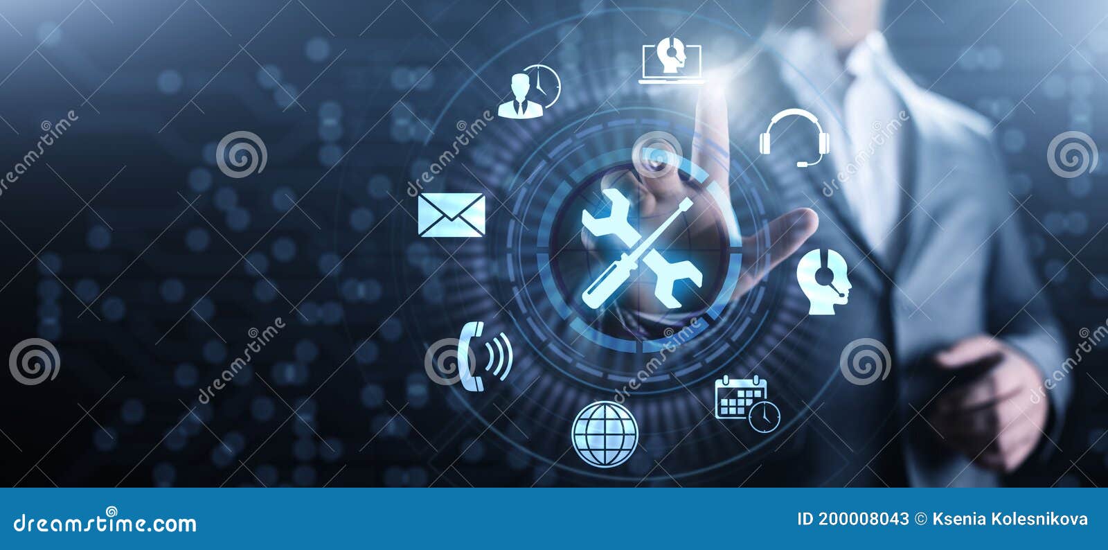 Technical Support Customer Service Guarantee Quality Assurance Concept ...