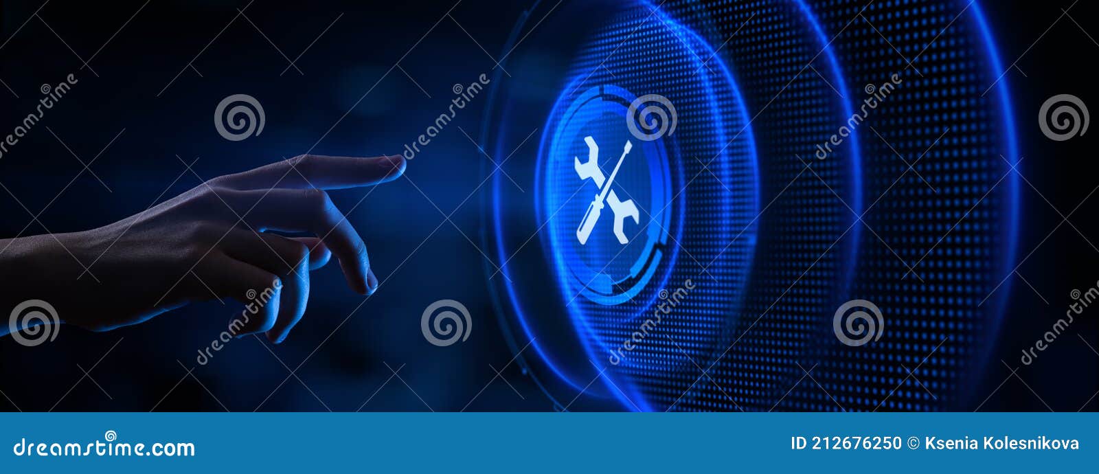 Technical Support Customer Service Guarantee Quality Assurance. Hand ...