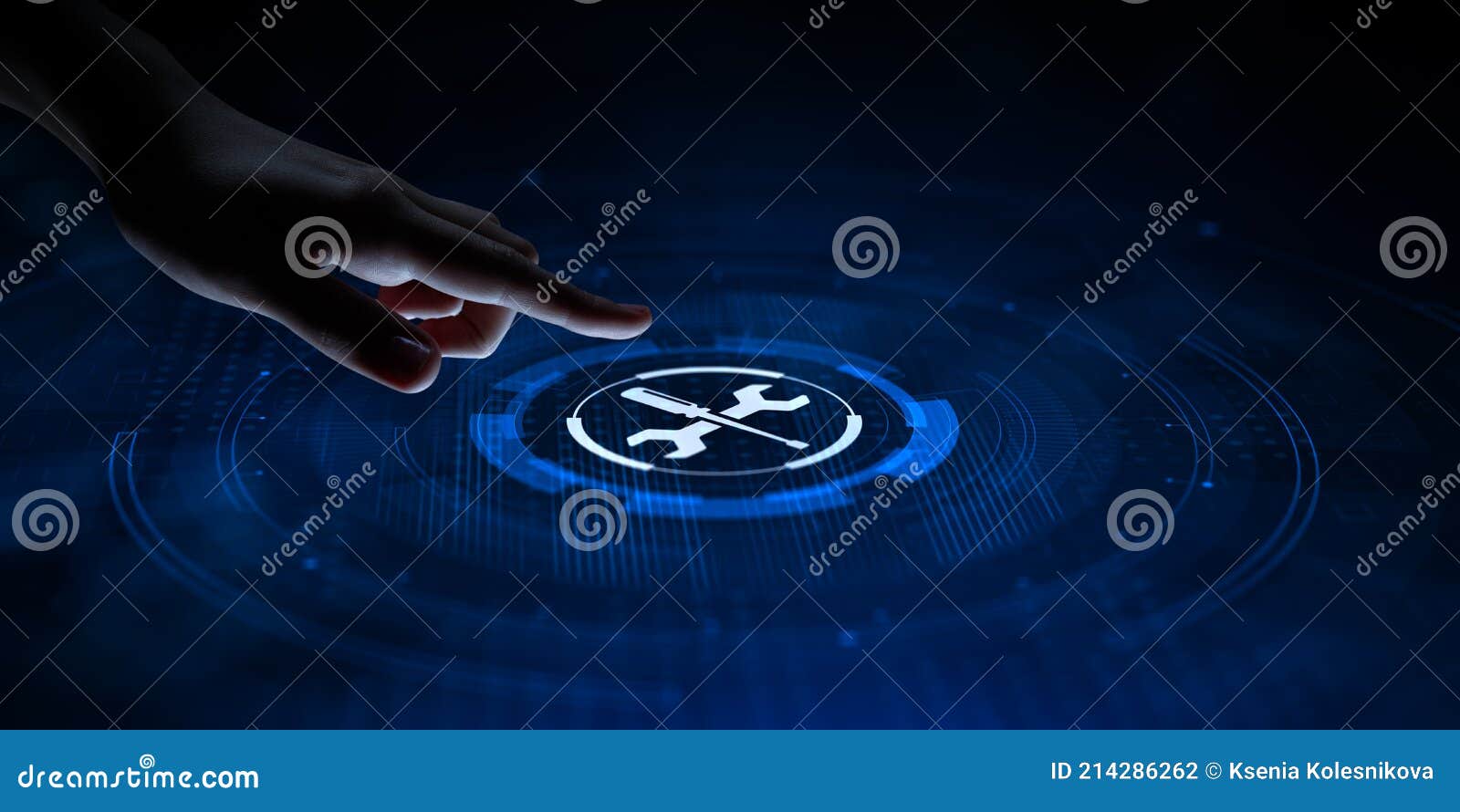 Technical Support Customer Service Guarantee Quality Assurance. Hand ...