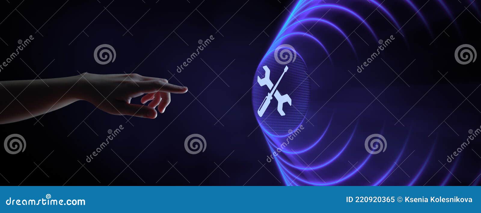 Technical Support Customer Service Guarantee Quality Assurance. Hand ...