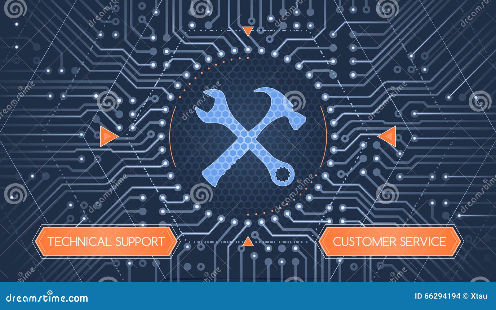 Technical Support & Customer Service - Infographical Concep Stock ...