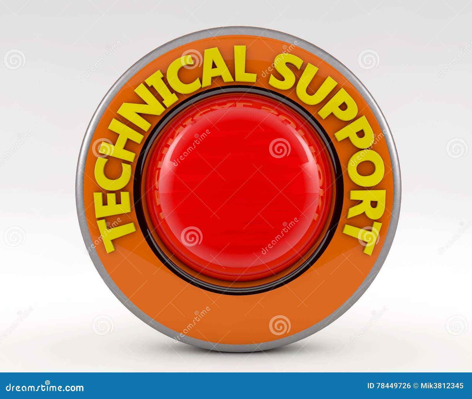 Technical support 3d sign stock illustration. Illustration of network ...