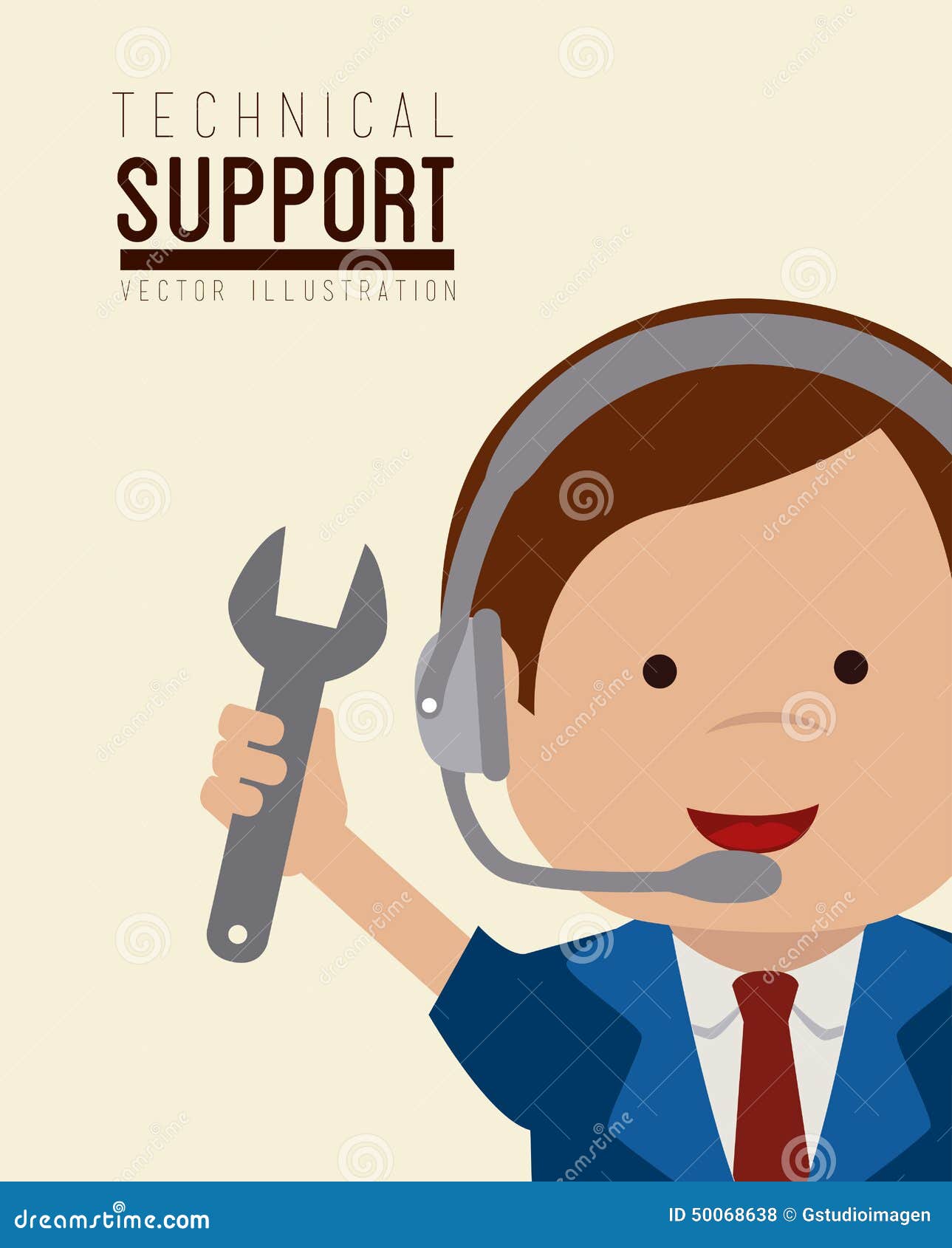 Technical Support Design ,vector Illustration. Stock Vector ...