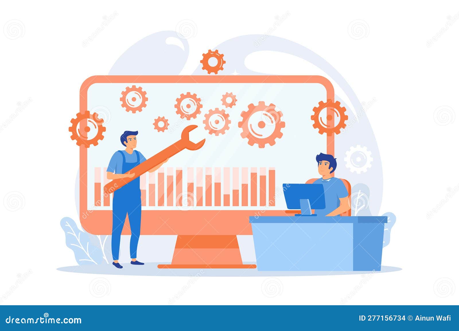 Technical Support Guys Working on Repairing a Computer Hardware and ...