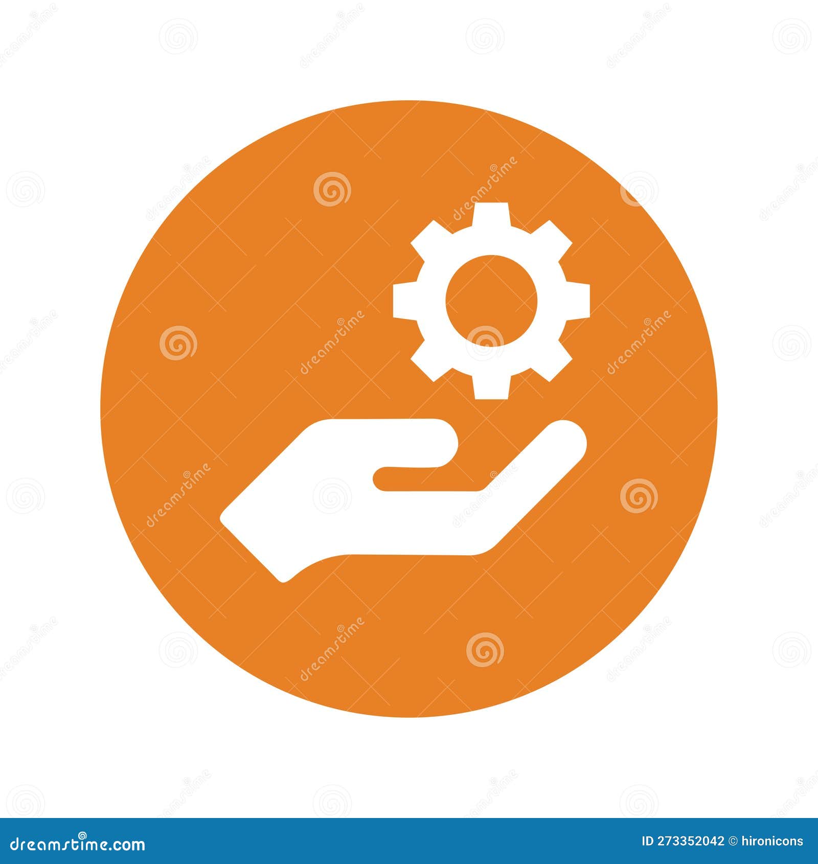 Technical Support Hand Icon Stock Vector - Illustration of support ...