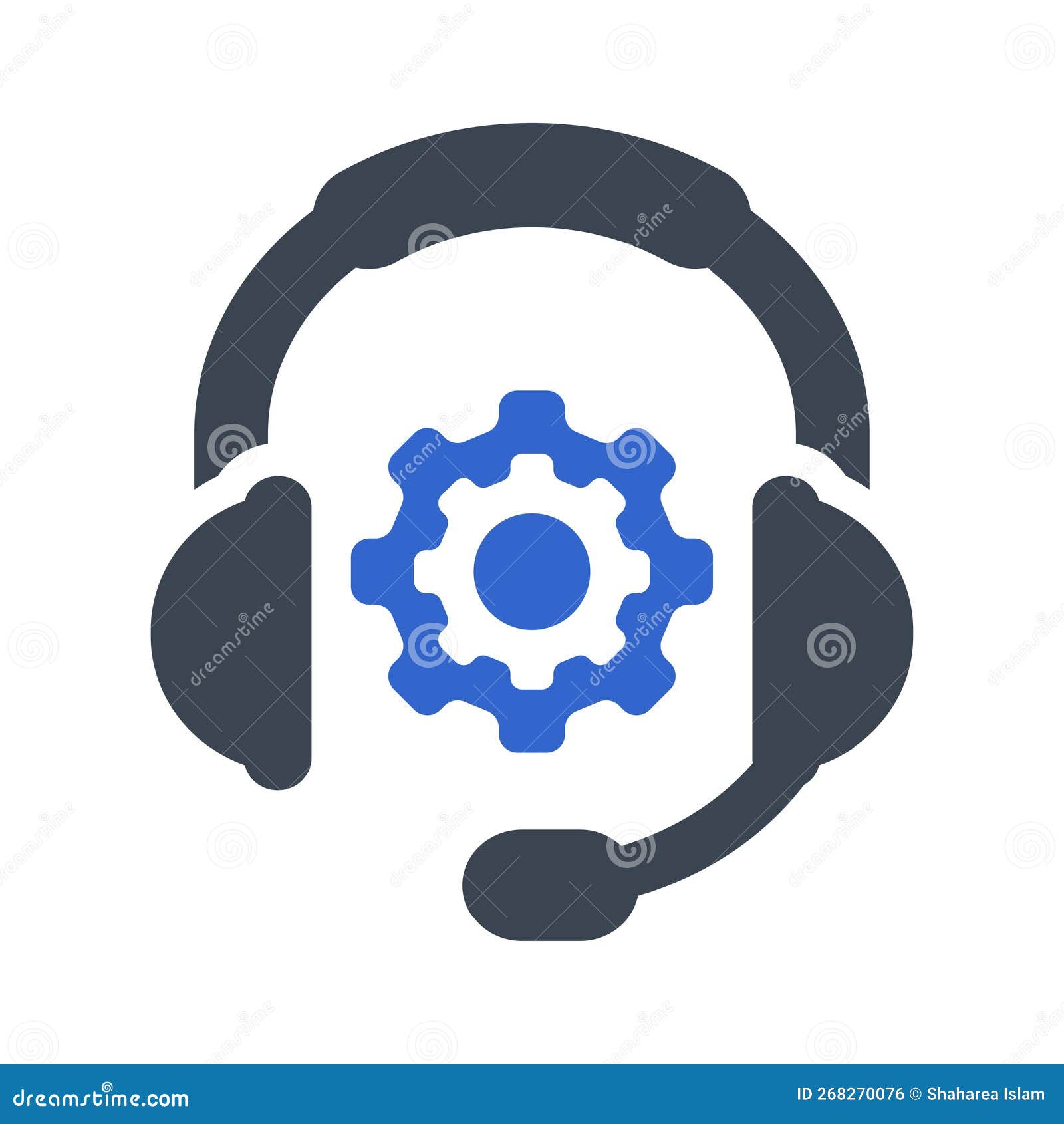 Technical support icon stock vector. Illustration of call - 268270076