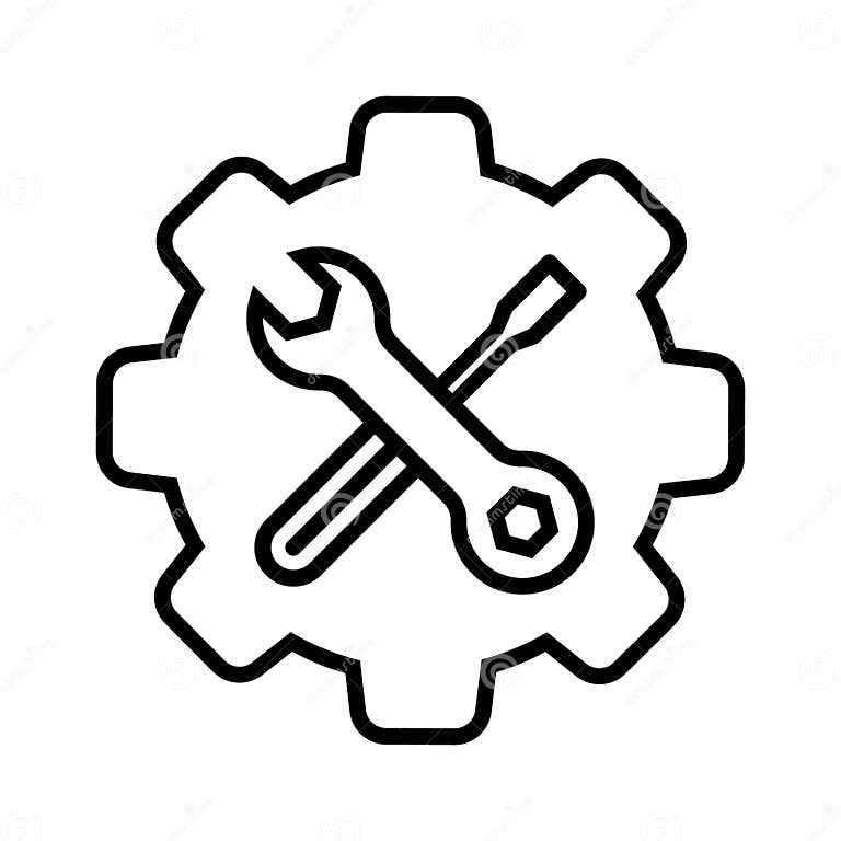 Technical Support Icon Vector. Service Station Illustration Sign ...