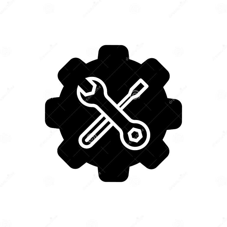 Technical Support Icon Vector. Service Station Illustration Sign ...