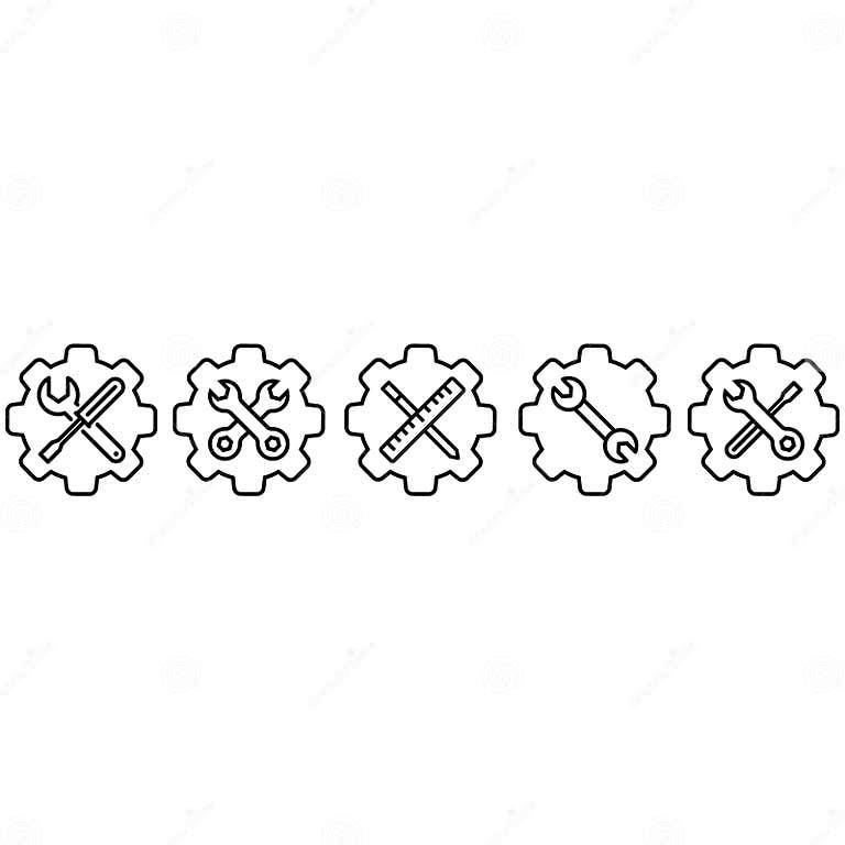 Technical Support Icon Vector. Service Station Illustration Sign ...