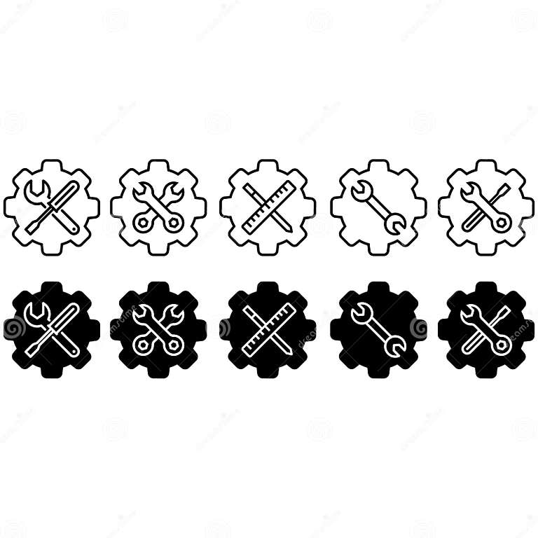 Technical Support Icon Vector. Service Station Illustration Sign ...