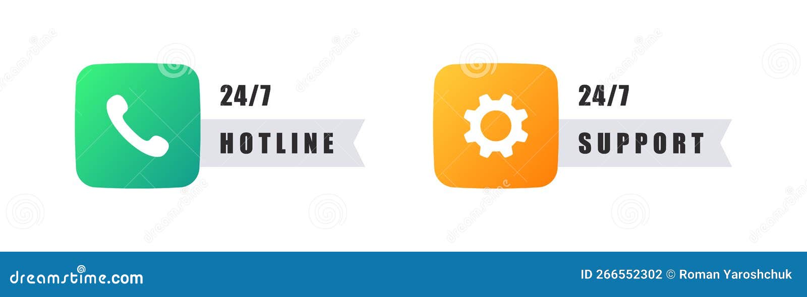 Technical Support Icons. Customer Support. Round the Clock Support ...