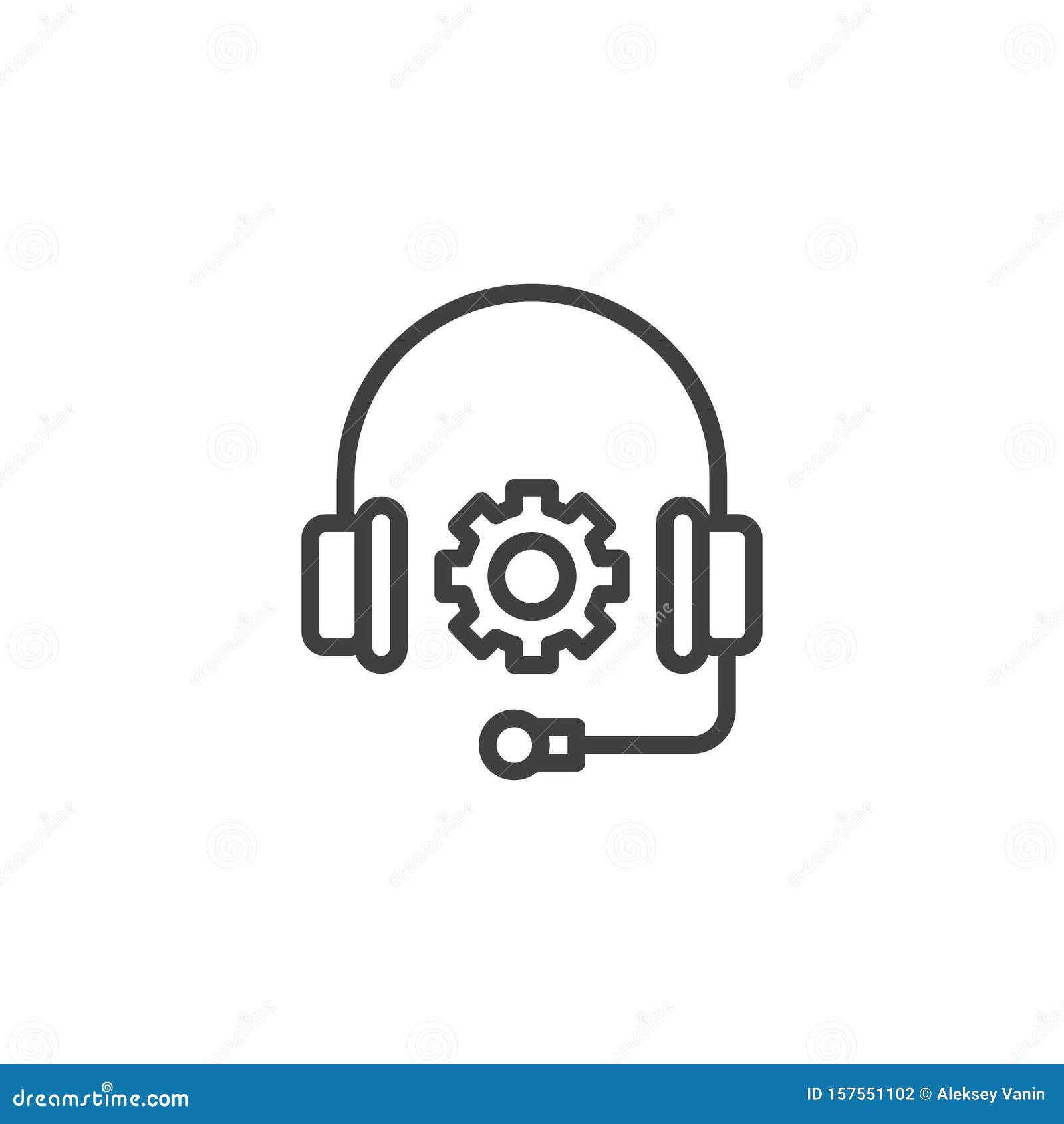 Technical Support Line Icon Stock Vector - Illustration of consultant ...