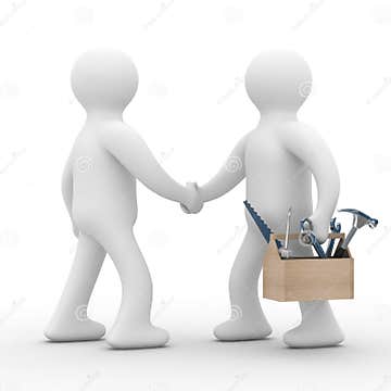 Technical Support. on Line Service Stock Illustration - Illustration of ...