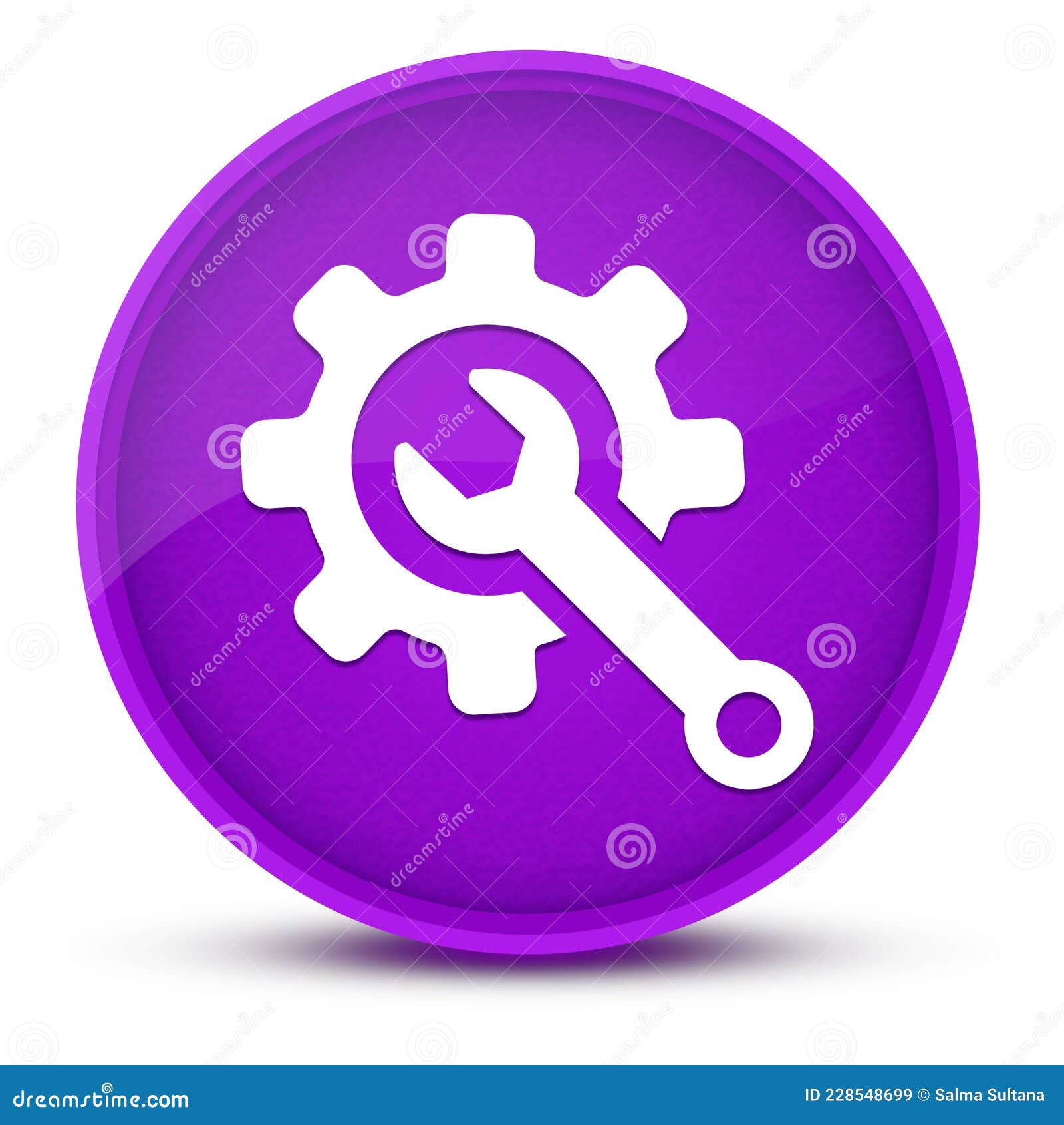 Technical Support Luxurious Glossy Purple Round Button Abstract Stock ...