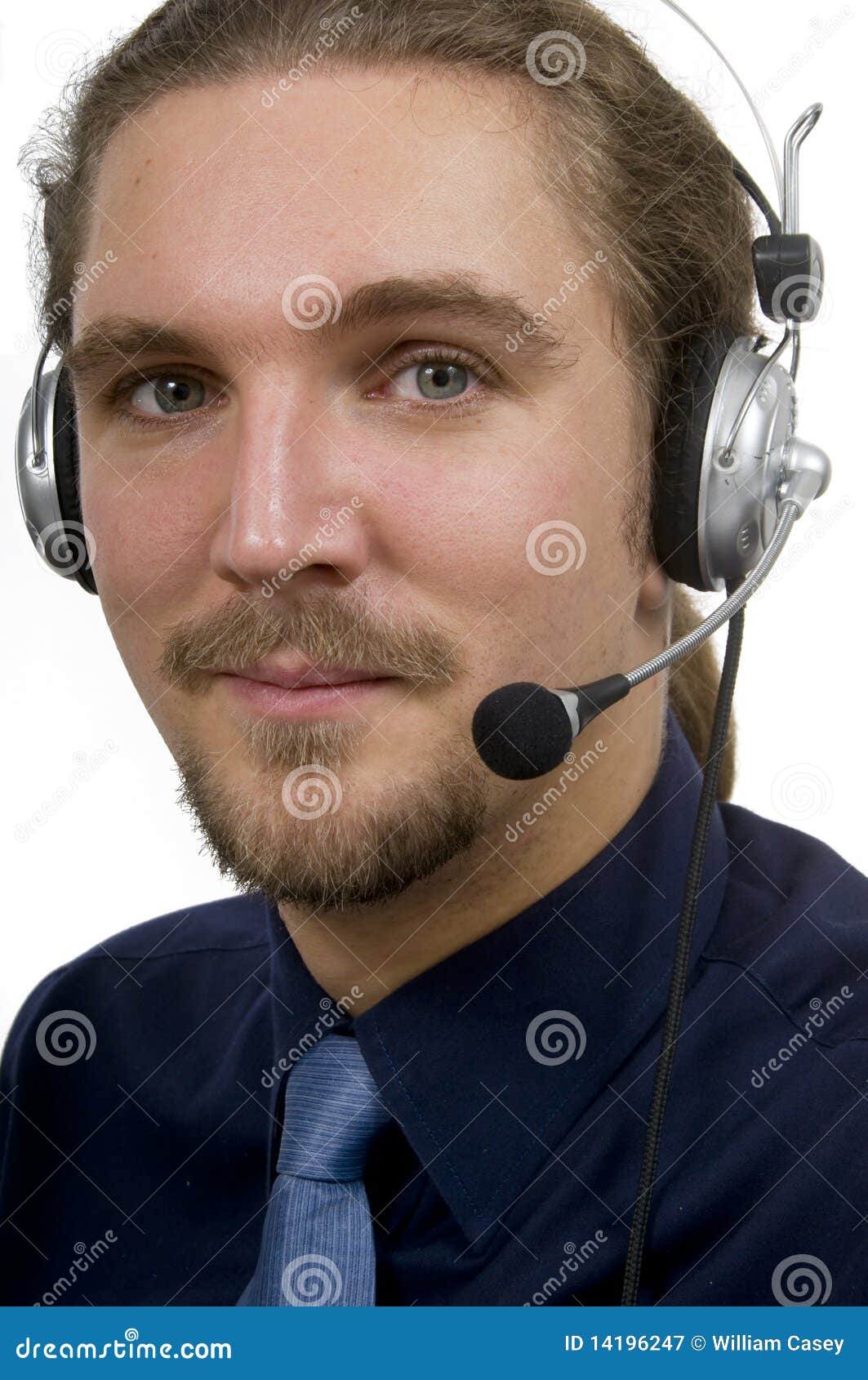 Technical Support Male Service Representative Stock Image - Image of ...