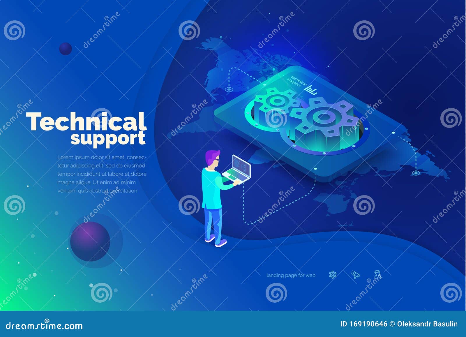 Technical Support. a Man Interacts with a Technical Support System ...