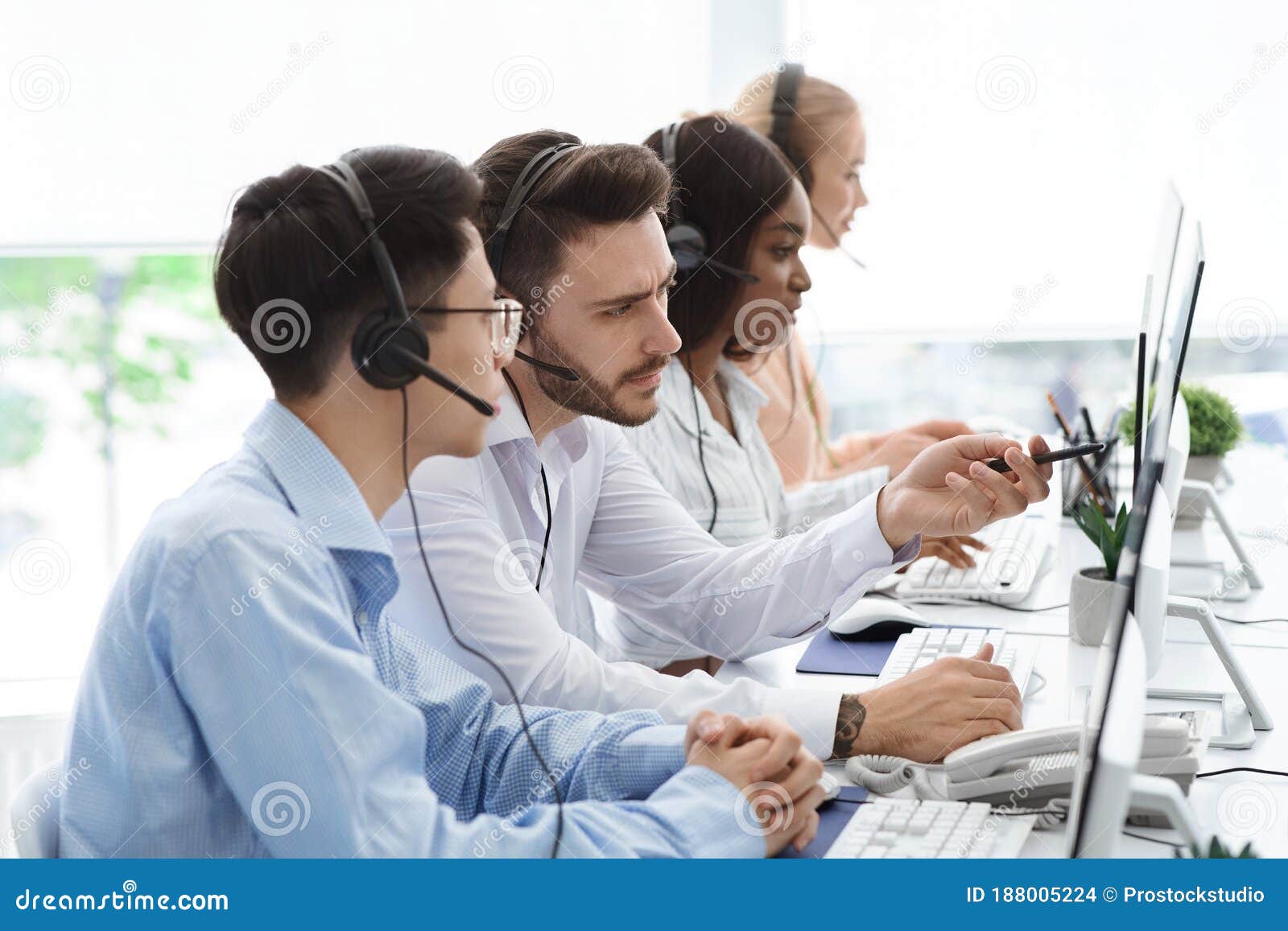 Technical Support Operators Solving Problem with Client Communication ...