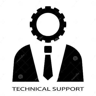 Technical support person stock vector. Illustration of helpdesk - 43601716