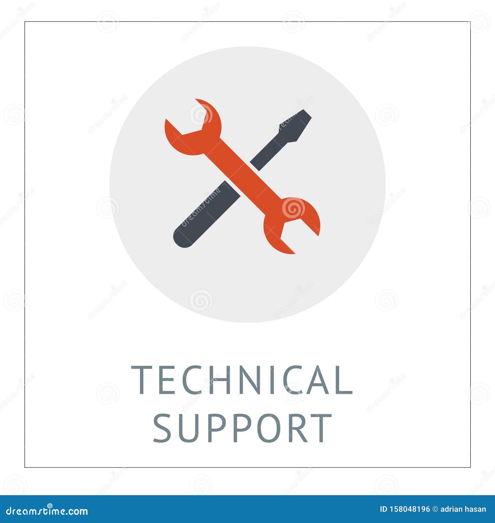 Technical Support Simpel Logo Icon Vector Ilustration Stock Vector ...
