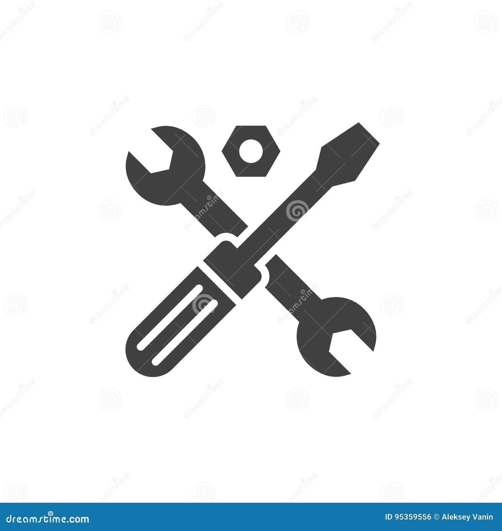 Technical Support Symbol. Tools Icon Vector, Filled Flat Sign, S Stock ...