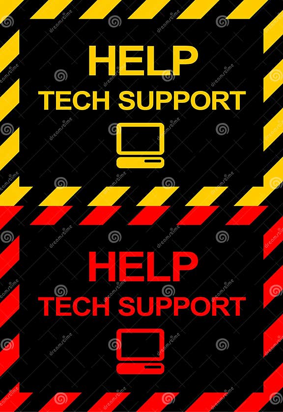Technical Support Symbols stock illustration. Illustration of colours ...