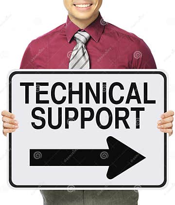 Technical Support this Way stock photo. Image of technical - 37664706
