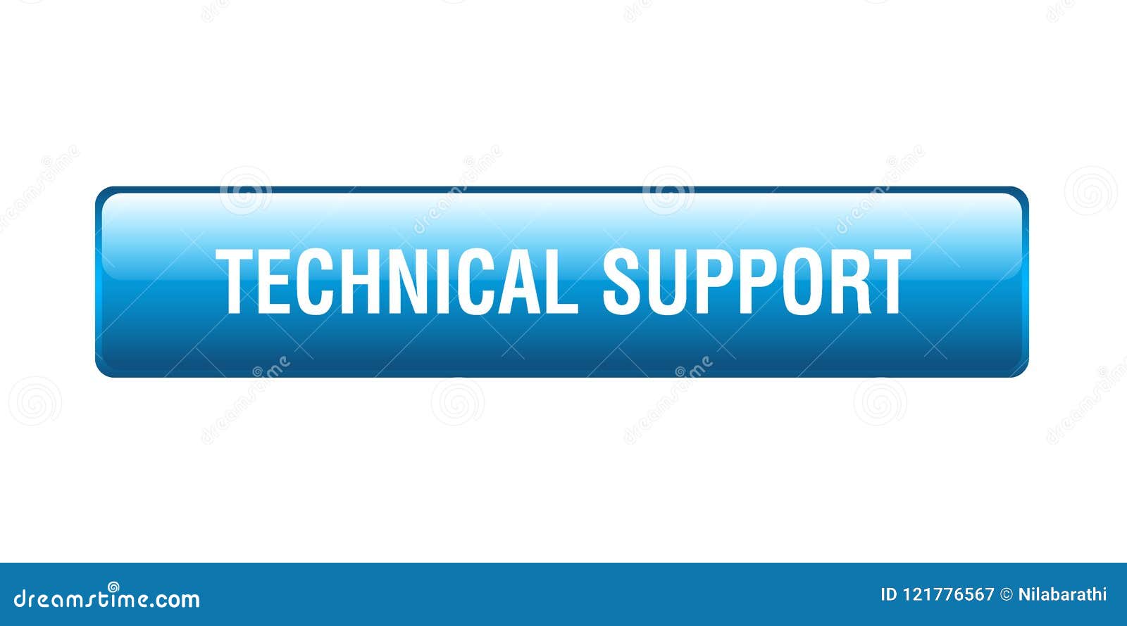 Technical support button stock illustration. Illustration of button ...