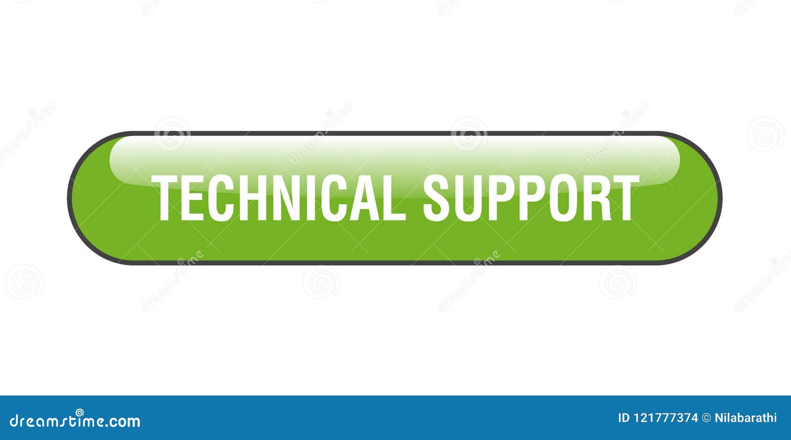 Technical support button stock illustration. Illustration of connection ...