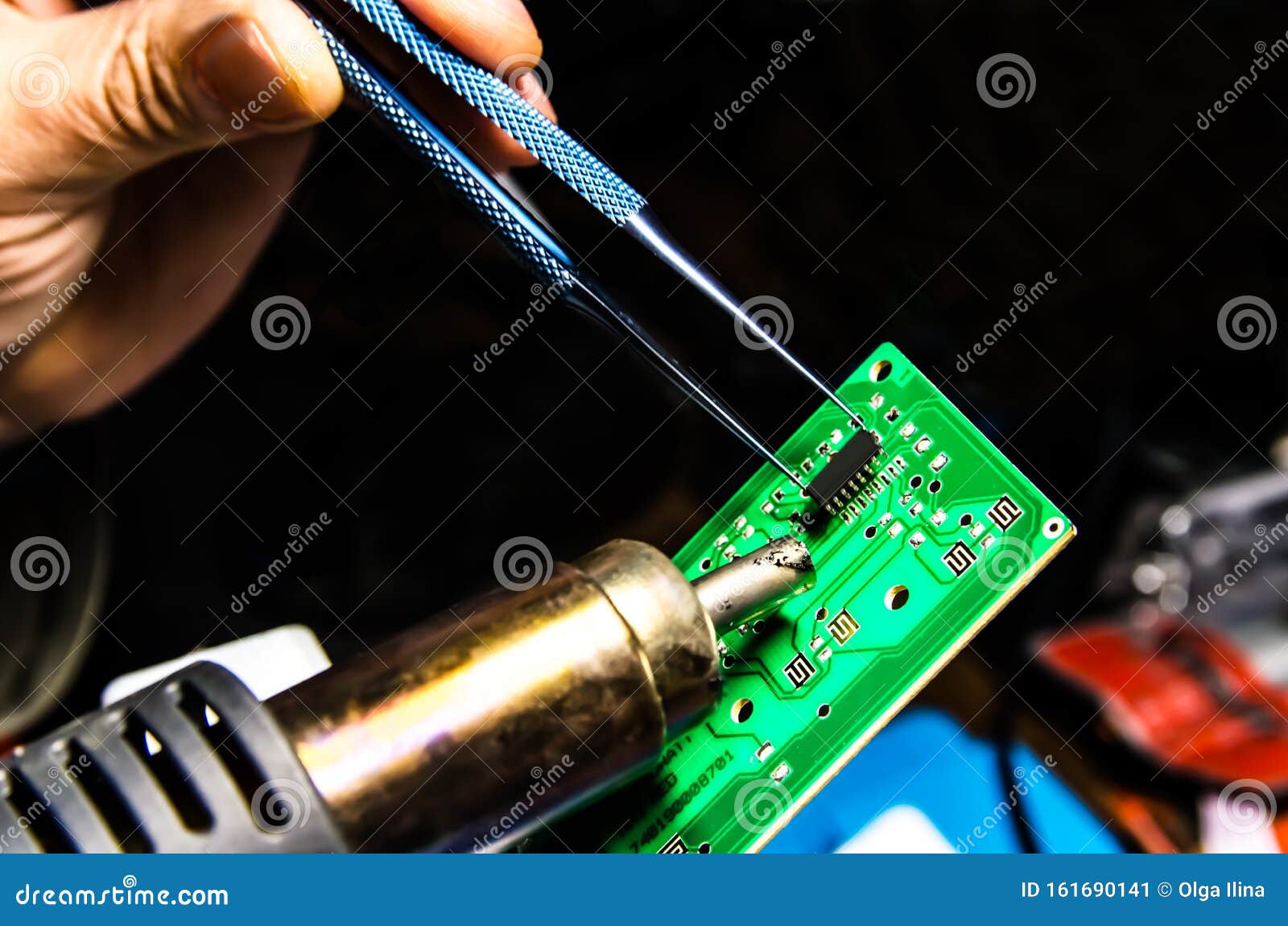 Technical Support Worker Drops the Fee PCB Stock Image - Image of ...