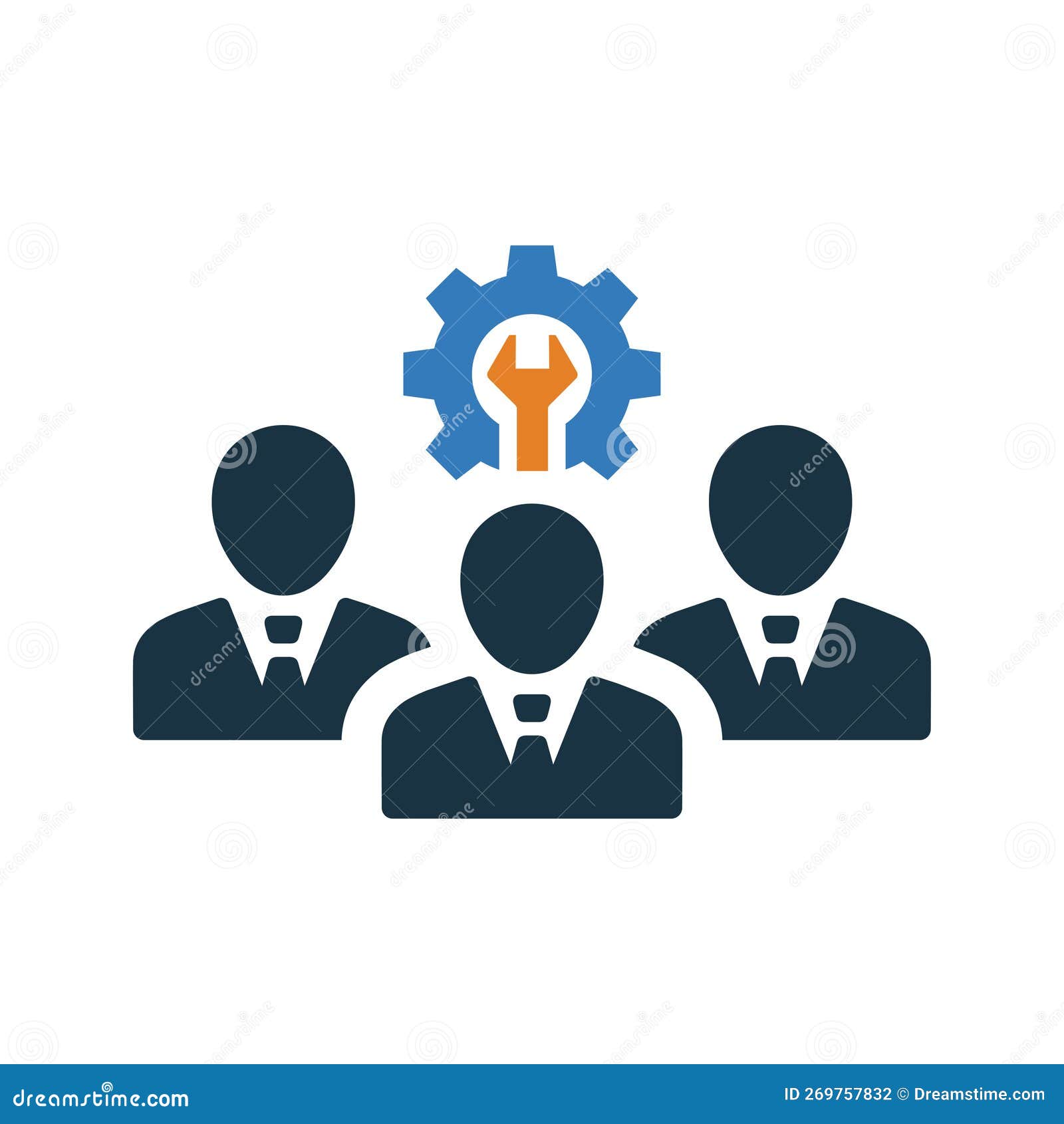 Technical Team icon stock illustration. Illustration of person - 269757832