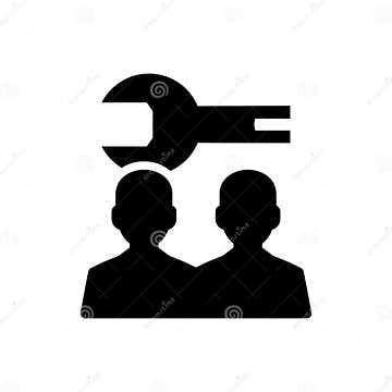 Technical Team Icon stock vector. Illustration of team - 192458279