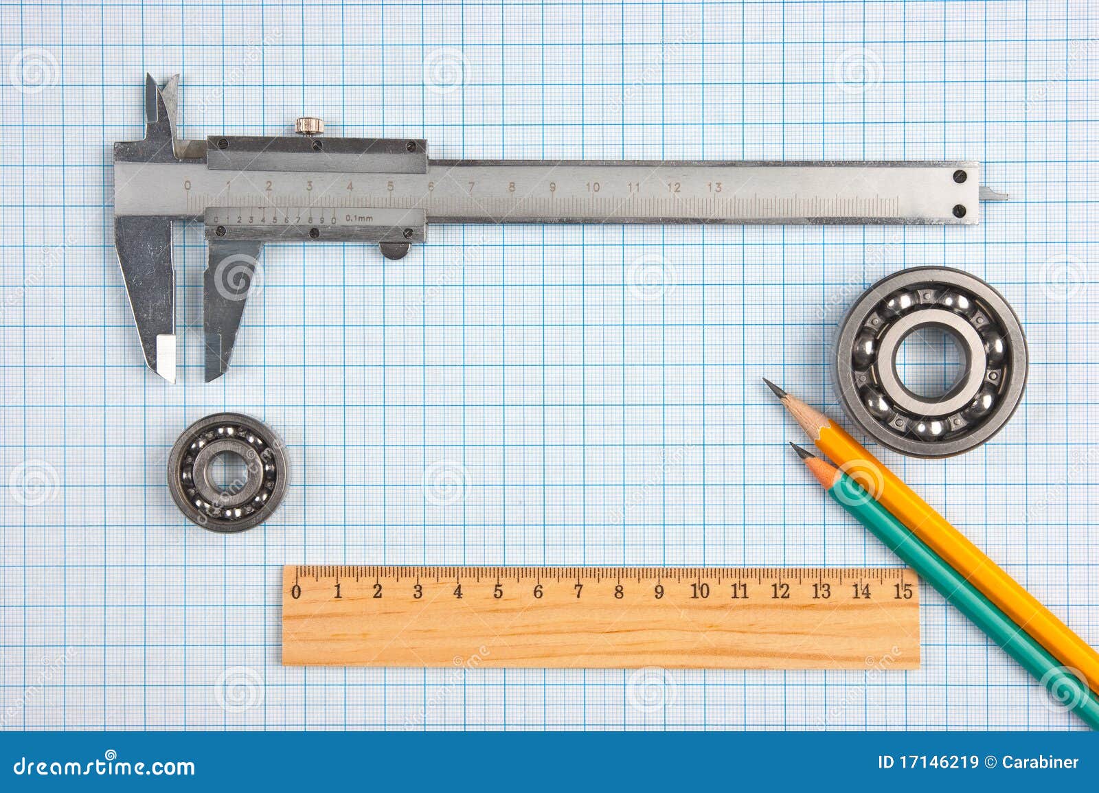 Technical tools stock image. Image of bearing, measurement - 17146219