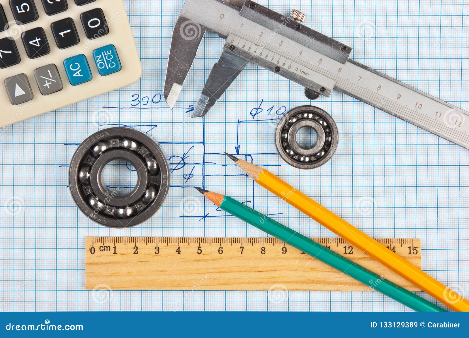 Technical tools stock image. Image of mechanics, bearing - 133129389