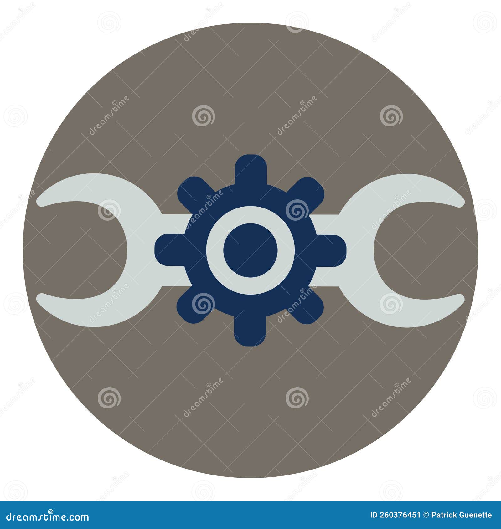 Technical tools, icon stock vector. Illustration of service - 260376451