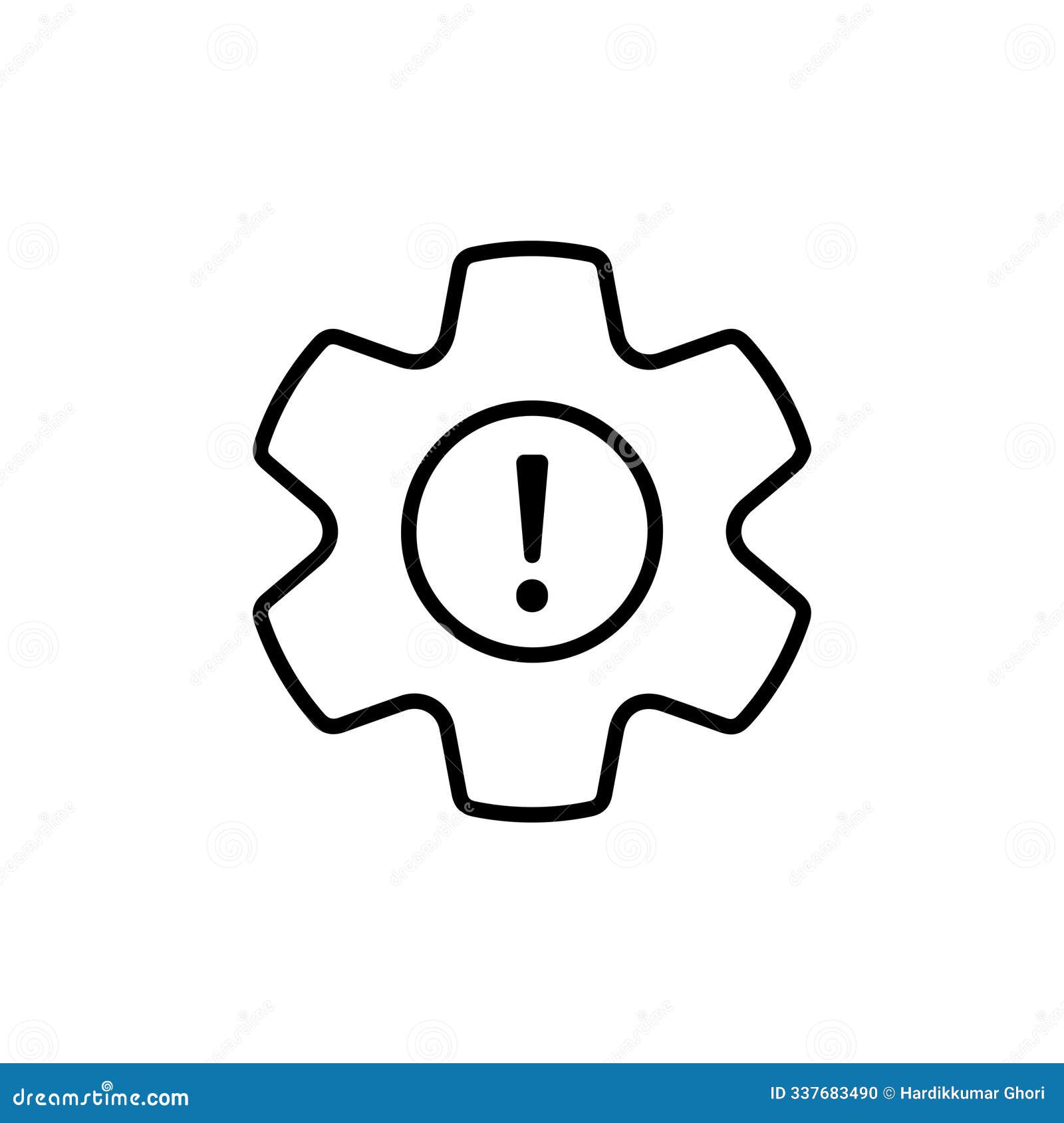 Technical Warning Icon Set. System Failure Error Vector Symbol ...