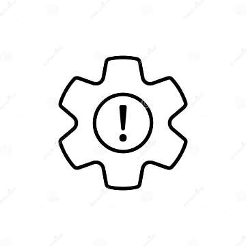 Technical Warning Icon Set. System Failure Error Vector Symbol ...