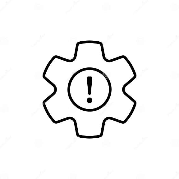 Technical Warning Icon Set. System Failure Error Vector Symbol ...