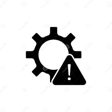 Technical Warning Icon Set. System Failure Error Vector Symbol ...