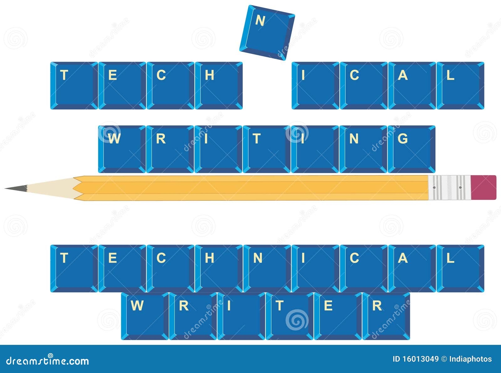 Technical Writing stock illustration. Illustration of computer - 16013049
