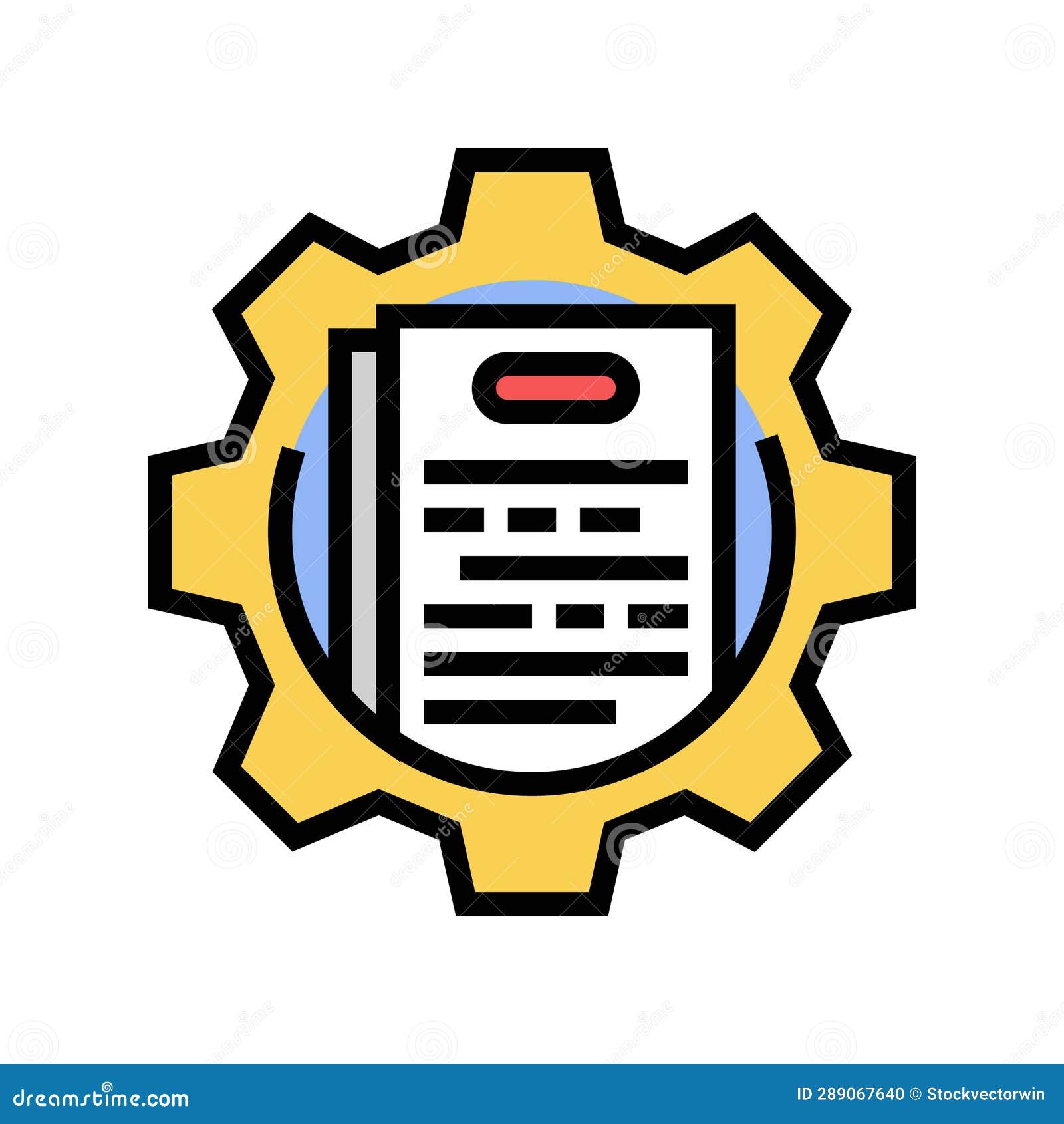 Technical Writing Mechanical Engineer Color Icon Vector Illustration ...
