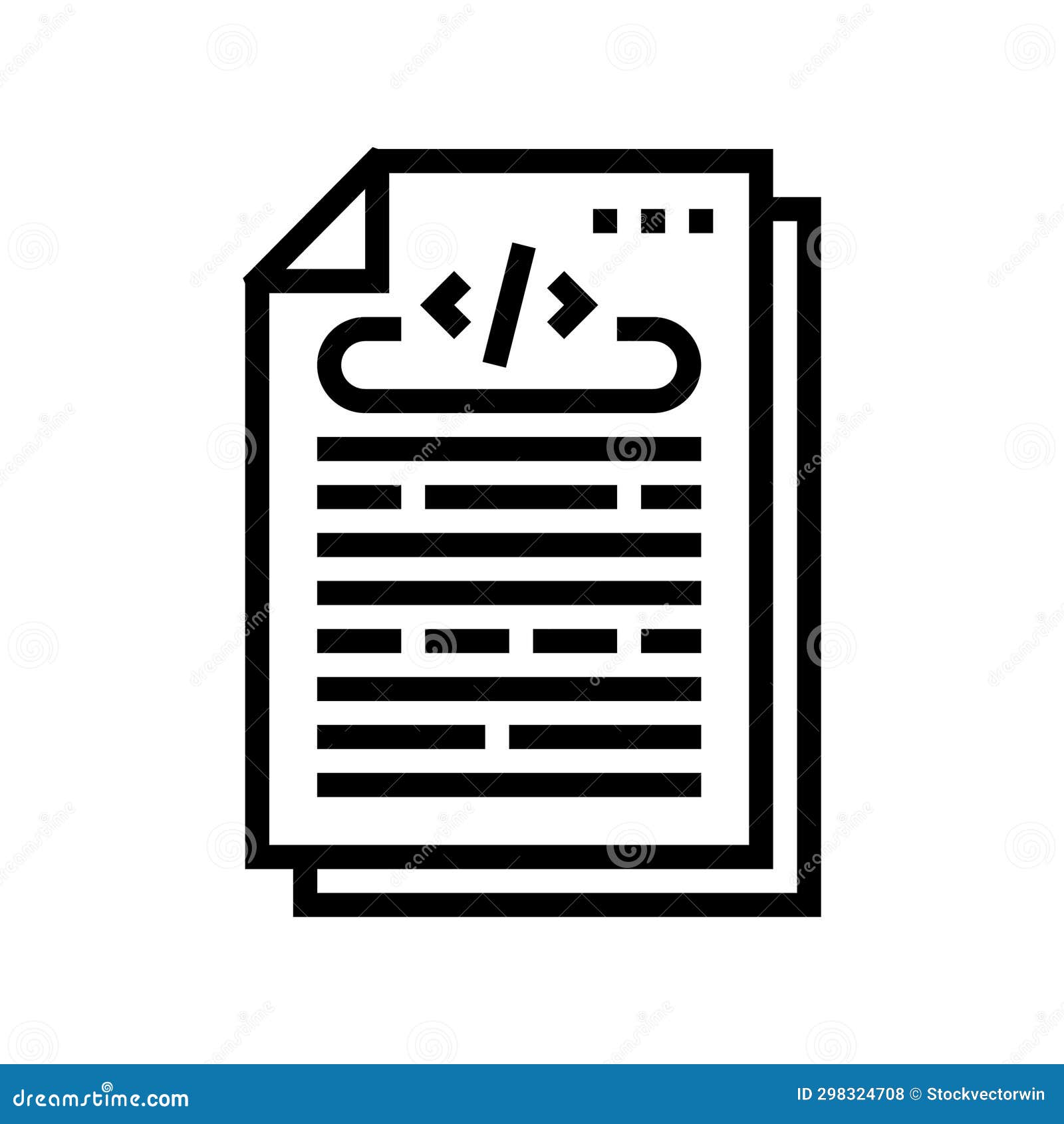 Technical Writing Software Line Icon Vector Illustration Stock ...